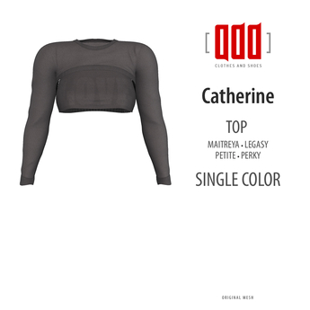 Second Life Marketplace - [ADD] Catherine Top - Graphite